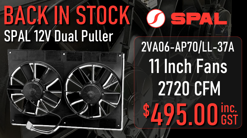 BACK IN STOCK: SPAL 11" Dual 12V Puller Fan – Thermofans.com.au