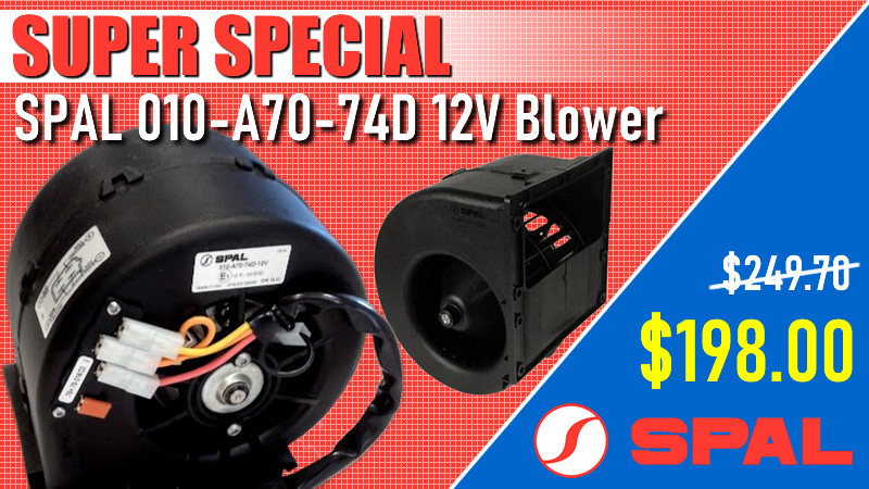 SUPER SPECIAL - SPAL 010-A70-74D Single Wheel Blower Assembly ...