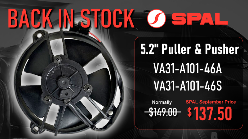 SPAL 12V 5.2" Puller and Pusher Fans Back in Stock – Thermofans.com.au