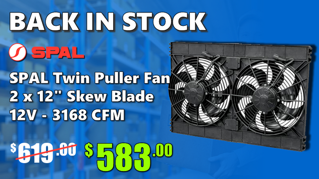 Back in Stock: SPAL EF3566 12" Twin Thermo Fans – Thermofans.com.au