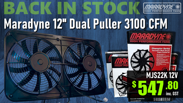 BACK IN STOCK: Maradyne Jetstreme 2 Dual 12" Puller Fan – Thermofans.com.au