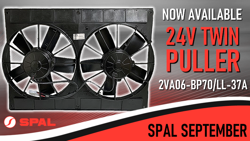 Now Available: SPAL 24V 11" Twin Puller Fan w/Shroud – Thermofans.com.au